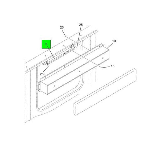 2203819C3 IC Bus | DOOR- CONTROL PROP 16 INCH ZINC PLATED | Source One ...
