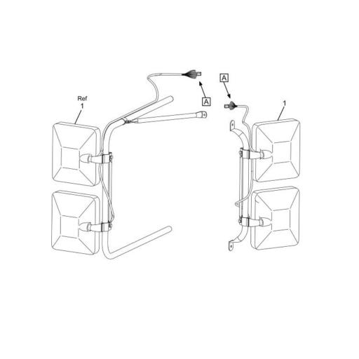 3855589C91 IC Bus | Mirror Assembly Black Double 9 x 105 MTZ and Heated ...