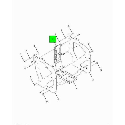 4306620C2 Navistar International | Rear Support Assembly for 108 Gallon ...