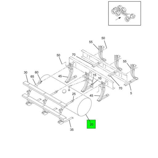 2005389C92 Navistar International | Fuel Tank Right-Hand 150 Gallon ...