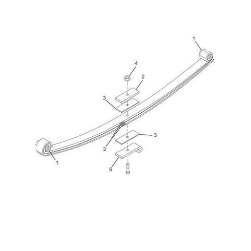 507206C92 Navistar International | Front Chassis Taper-Leaf Spring ...