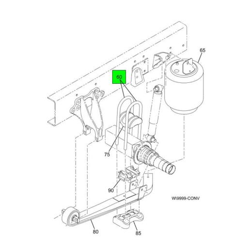 3549202C2 Navistar International | Hex Nut Lock Non-Metal 7/8-14 Grade ...