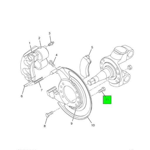 FPH8203 Navistar International | Caliper Spring Bolts Kit | Source One ...