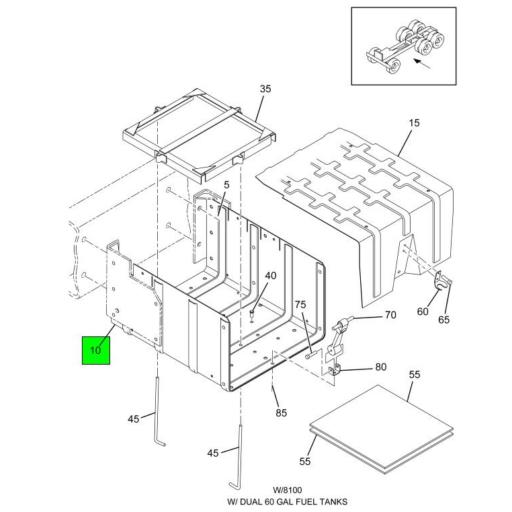 3517850C91 Navistar International | Battery Box Tray | Source One Parts ...