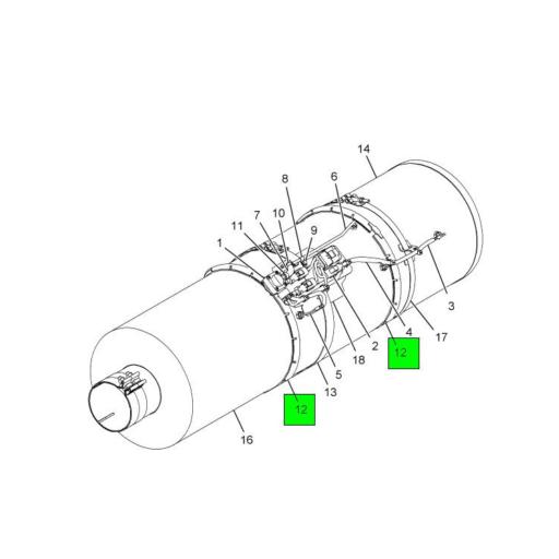 2604049C91 Navistar International | Muffler Clamp | Source One Parts Center