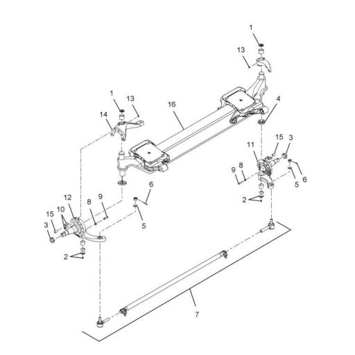 H68997012 Navistar International | AXLE FRONT L/BK 14K 2LF LWB PSTR ...