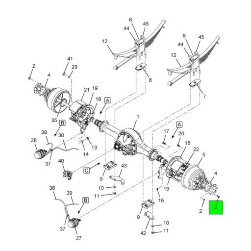 2017187C1 Navistar International | Bolt Axle Shaft Flange 3/4 x 2 UNC ...