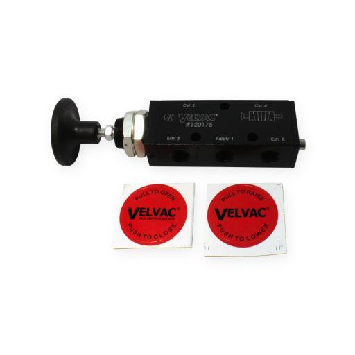 320175 | Velvac® | Four-Way Push/Pull Valve | Source One Parts Center
