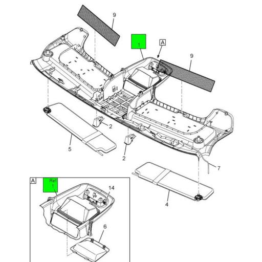 3604889C1 Navistar International | Overhead Console Panel Upgrade ...