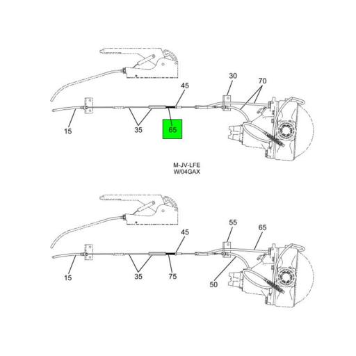 3605722C4 Navistar International | Cable Parking Brake Left Rear 9778 ...