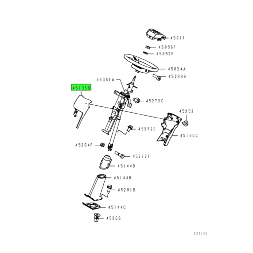 MK569673 Mitsubishi FUSO | Steering Column Cover | Source One Parts Center