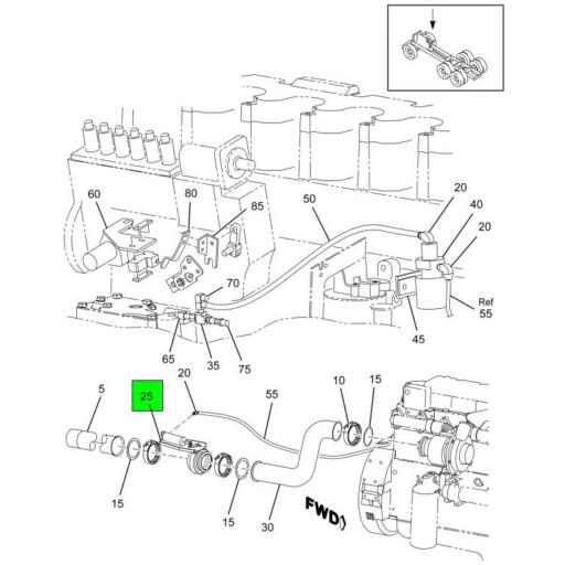 2012406C1 Navistar International | Jacobs Exhaust Brake DT-466 NGD ...