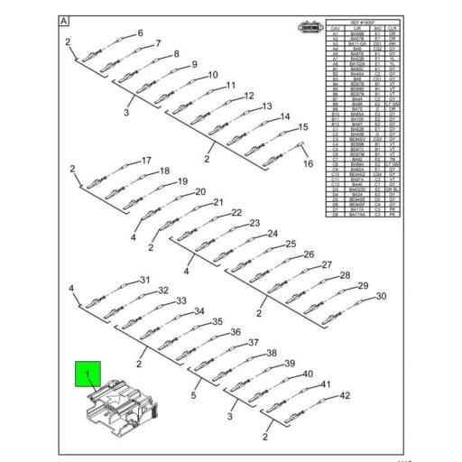 3612512C1 Navistar International | Connector Body 40-Way GT Series ...