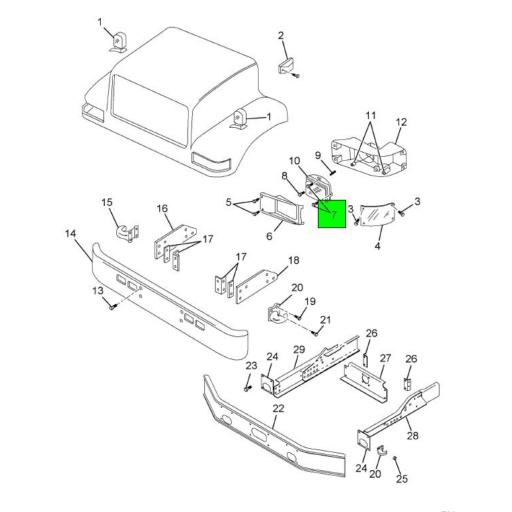 500565C91 Navistar International | Head Lamp Adjustment Screw Assembly ...