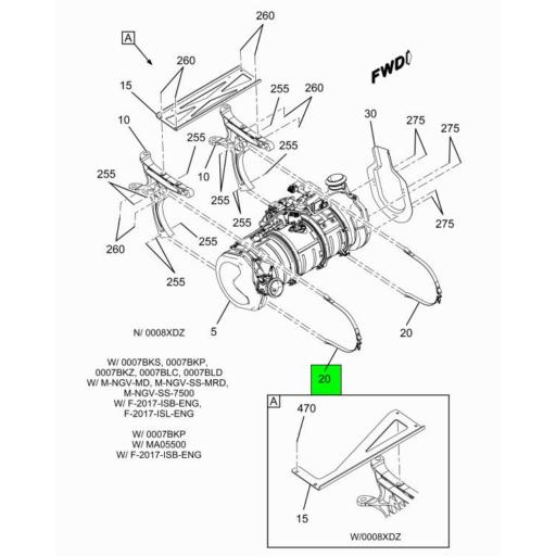4079014C2 Navistar International | Under-Cab Muffler Support Strap ...