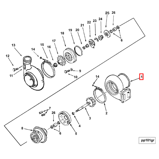 3521999 Cummins | Turbine Housing | Source One Parts Center