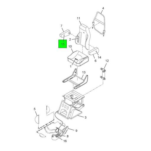 2594756C1 Navistar International | Front Lower Seat | Source One Parts ...