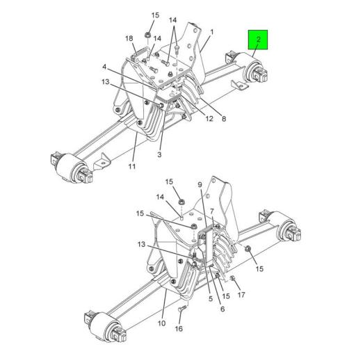 H64846006 Navistar International | HMX460 52-In Beam Assembly with ...