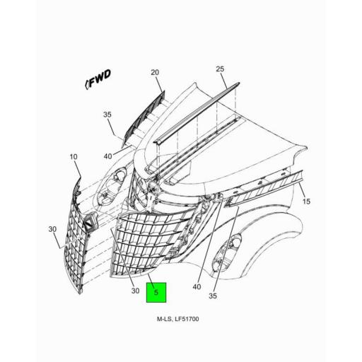 3828288C92 Navistar International | Grille Assembly Left | Source One ...