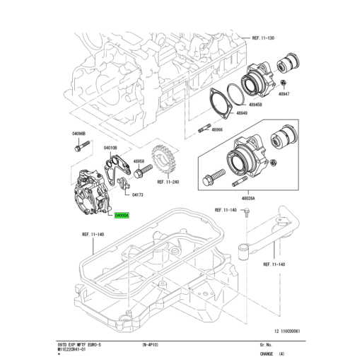 QC000446 Mitsubishi FUSO | Engine Oil Pump Assembly | Source One Parts ...