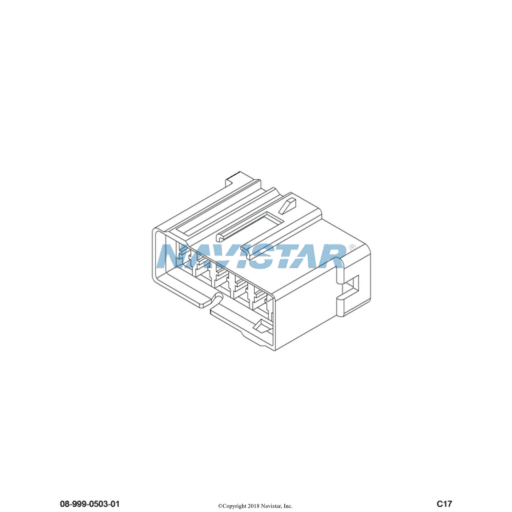 3601838C1 Navistar International | 12-Way Unsealed Connector Body ...