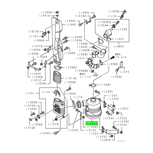 ME017233 Mitsubishi FUSO | Air Cleaner Assembly | Source One Parts Center