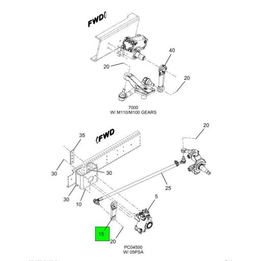 3546723C1 Navistar International | Pitman Arm Steering Gear TAS40 ...
