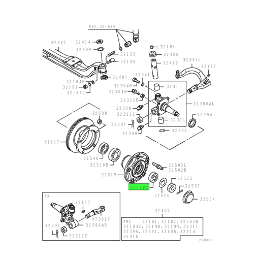 MA125934 Mitsubishi FUSO | Front Wheel Hub Bearing | Source One Parts ...