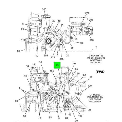 4021352C2 Navistar International | Power Steering Hose Assembly ...