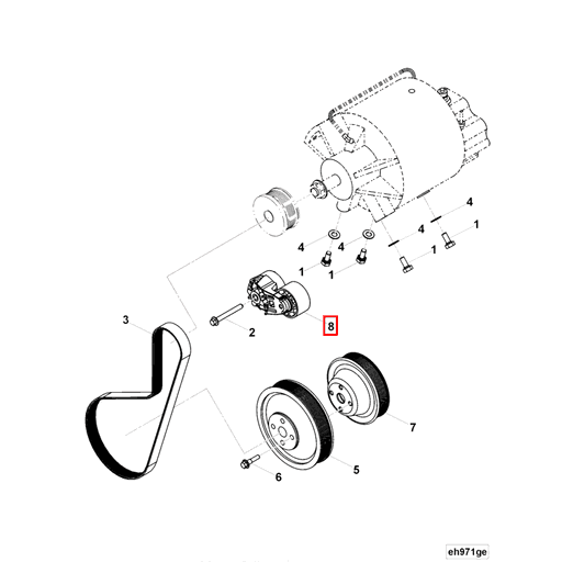 3978023 Cummins | Tensioner Belt | Source One Parts Center