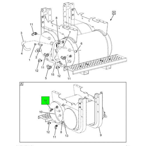 2017518C1 Navistar International | 90-Degree Elbow 1/2 MPT x 1/2 PT ...