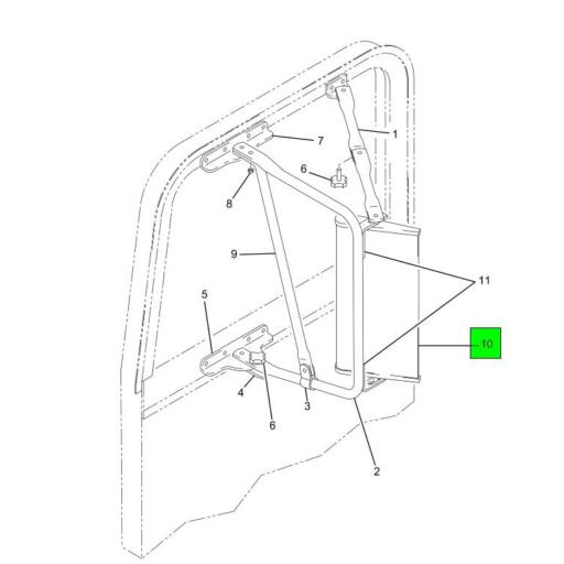 1694250C91 Navistar International | Left Stainless Steel Heated Mirror ...