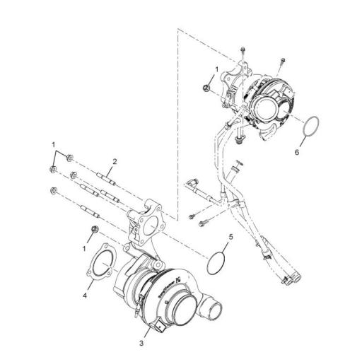 1889489C93 Navistar International | Low-Pressure Turbocharger Kit 466HT ...