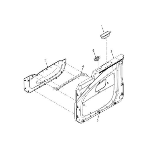 3612539C92 Navistar International | Left-Hand Front Door Trim Panel ...