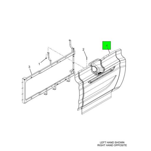 3897042C91 Navistar International | Rear Skirt Panel Assembly Short ...