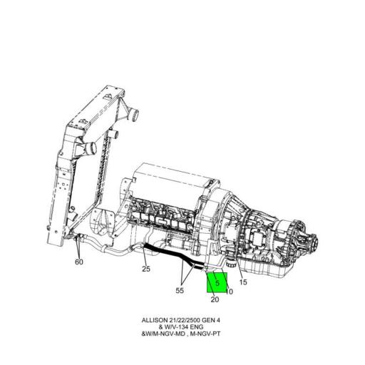 3841911C1 Navistar International | Tube Return Transmission Cooler Line ...
