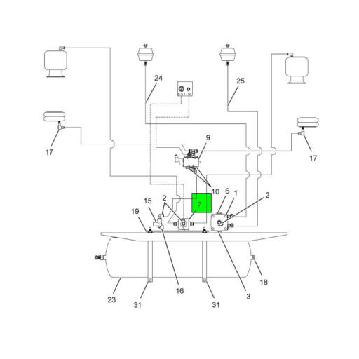 2507521C91 Navistar International | Quick-Release Valve with Bracket ...