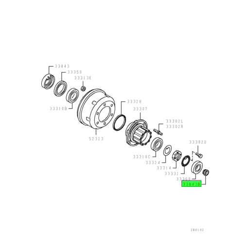MH034170 Mitsubishi FUSO | Rear Wheel Hub Oil Seal Retainer | Source ...