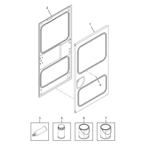3878032C4 Navistar International | Panel Bus Body Rear Door Assembly ...
