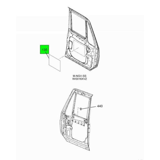 3802383C1 Navistar International | Door Panel Insulator 381 mm x 305 mm ...