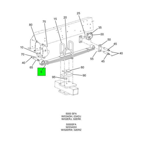 3522406C93 Navistar International | Front Chassis Spring | Source One ...