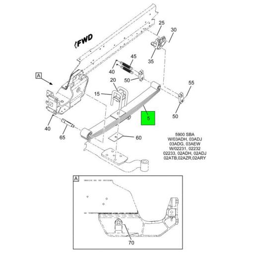 584647C94 Navistar International | Front Chassis Spring | Source One ...