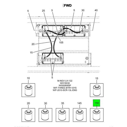 4037506C91 Navistar International | Interconnect Positive Cable ...
