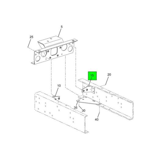 3583567C2 Navistar International | Right Radiator Mounting Bracket ...