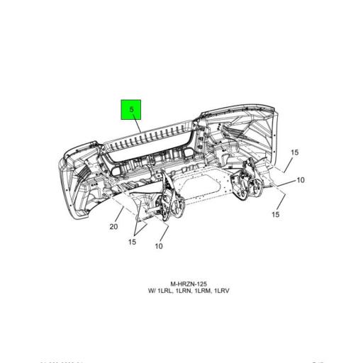 3776093C93 Navistar International | Bumper MIC with Bright Valance and ...