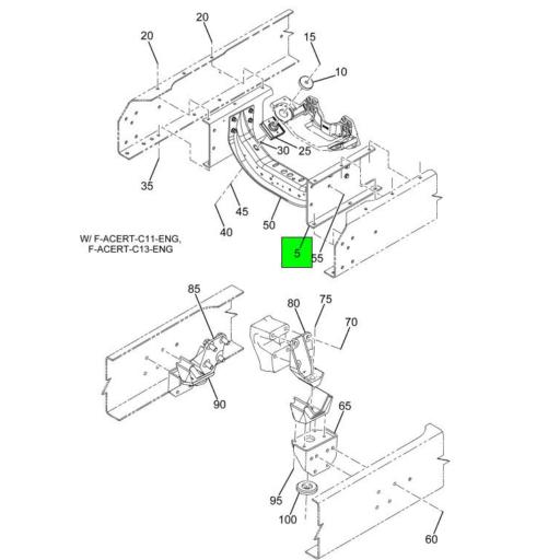 3564724C1 Navistar International | BRACKET ENGINE MOUNTING | Source One ...