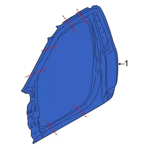 ML3Z15211A10A Ford | Uniside Door Frame - Right Outer | Source One ...