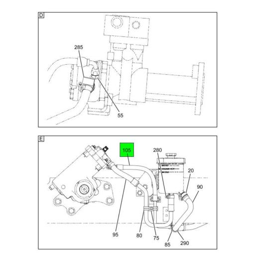 4035993C3 Navistar International | Power Steering Hose Assembly ...