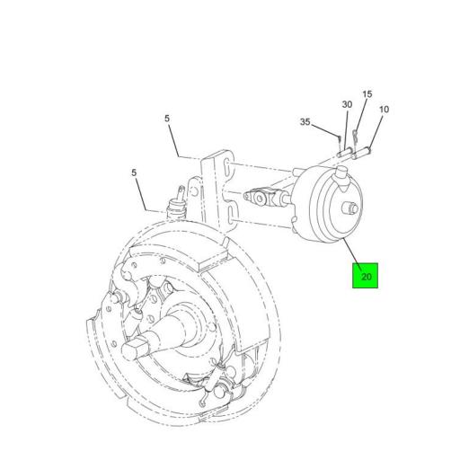 ZZSC20LCW Navistar International | Brake Chamber | Source One Parts Center