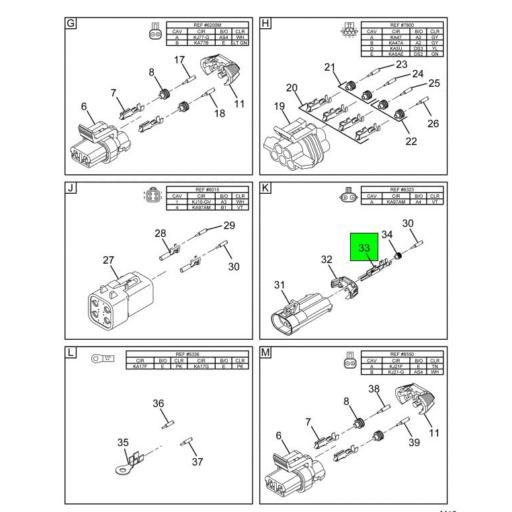 2025422C1 Navistar International | TERMINAL CABLE MALE 12 GAUGE ...